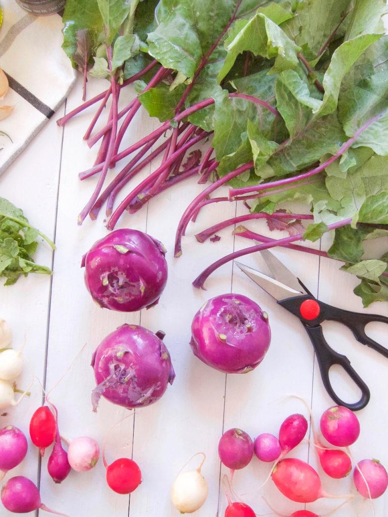 Roasted Kohlrabi and Radishes – Dolly’s Kettle