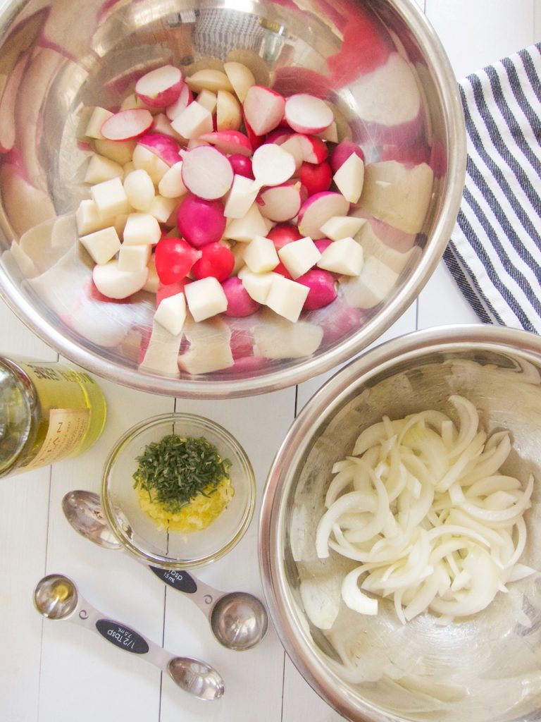 Roasted Kohlrabi and Radishes – Dolly’s Kettle