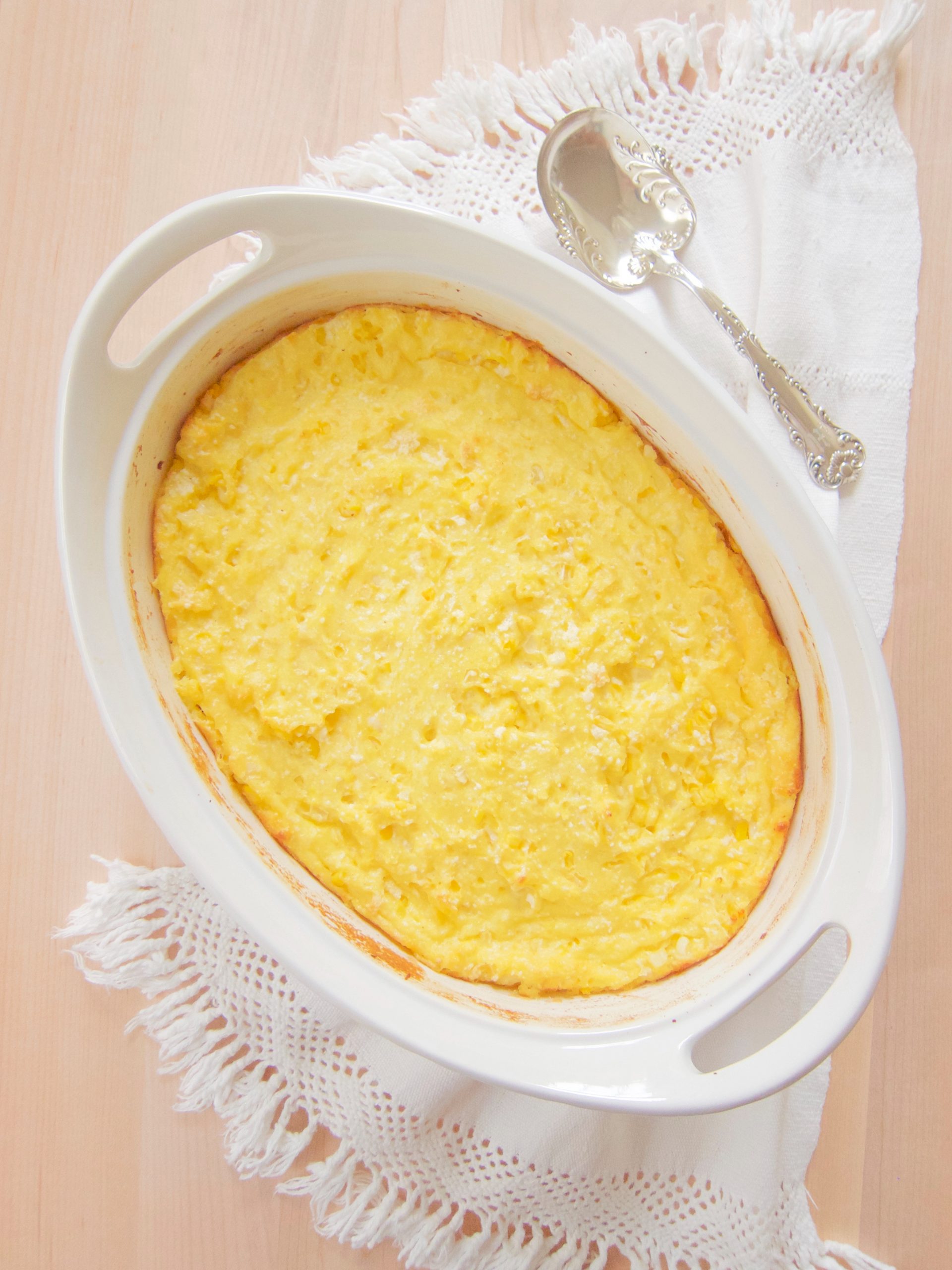 Fresh Corn Spoon Bread – Dolly’s Kettle